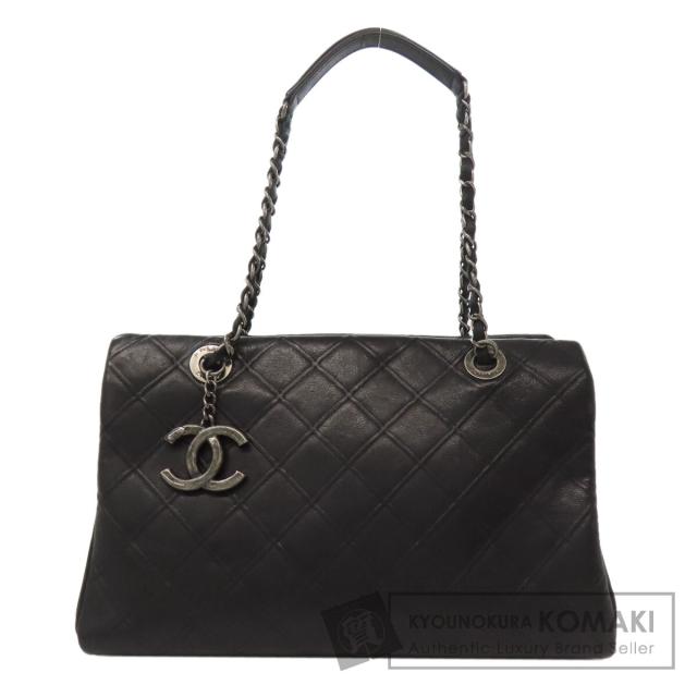 シャネル CHANEL  チェーンショルダー ココマーク シルバー金具  ハンドバッグ カーフ 中古