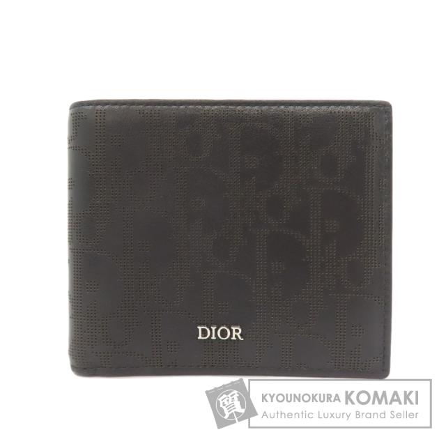 クリスチャンディオール CHRISTIAN DIOR  トロッター柄  二つ折り財布（小銭入れなし） 中古