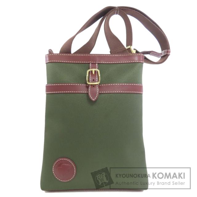 ハンティングワールド HUNTING WORLD  ロゴ  ショルダーバッグ キャンバス レディース  中古