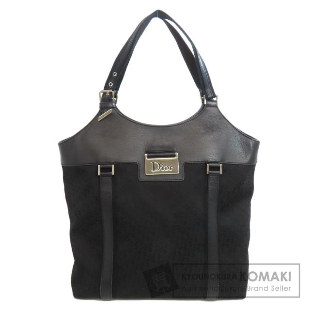 クリスチャンディオール CHRISTIAN DIOR  トロッター柄  ハンドバッグ キャンバス レディース  中古