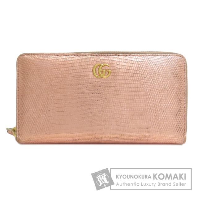 グッチ GUCCI 456117  ダブルG  長財布（小銭入れあり） レザー レディース  中古
