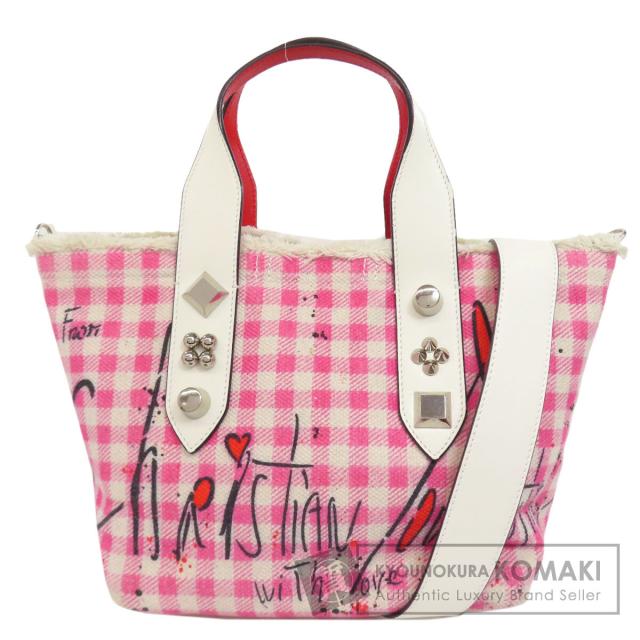 クリスチャンルブタン Christian Louboutin  フランジバス 2WAY  ハンドバッグ キャンバス 中古