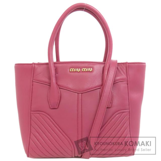 ミュウミュウ MIUMIU  2WAY  ハンドバッグ レザー レディース  中古