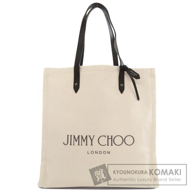 ジミーチュウ Jimmy Choo  ロゴ  トートバッグ キャンバス レディース  中古
