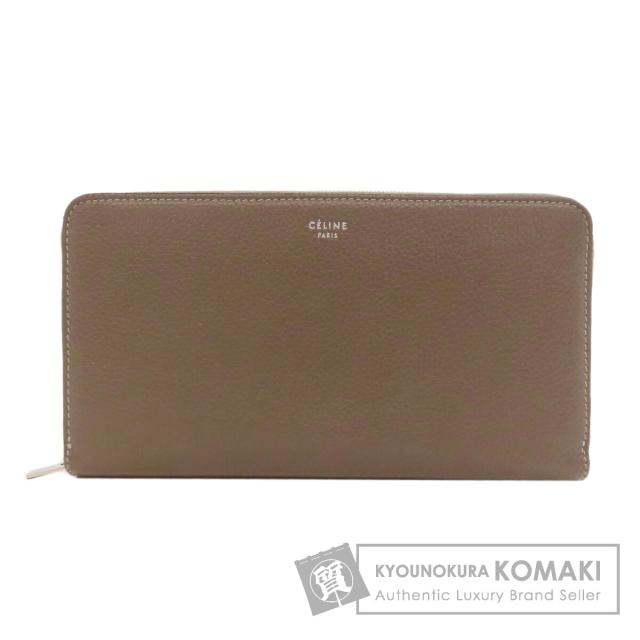 セリーヌ CELINE  ロゴ  長財布（小銭入れあり） カーフ レディース  中古