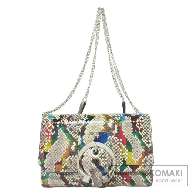 ジミーチュウ Jimmy Choo  チェーンウォレット  長財布（小銭入れあり） パイソン 中古