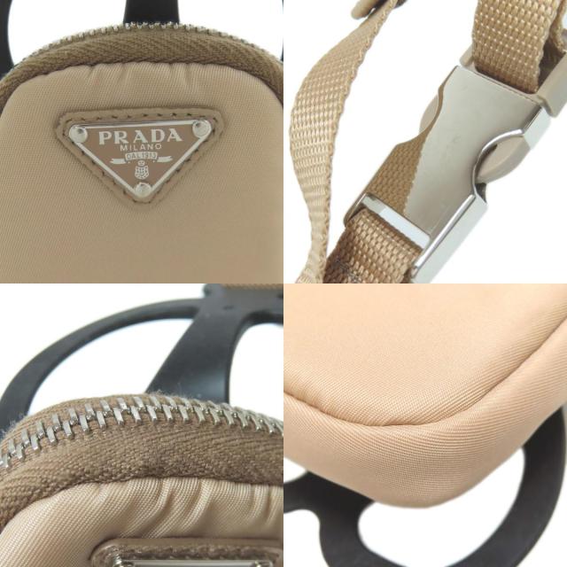 プラダ PRADA ロゴ金具 アクセサリーポーチ ナイロン素材 レディース