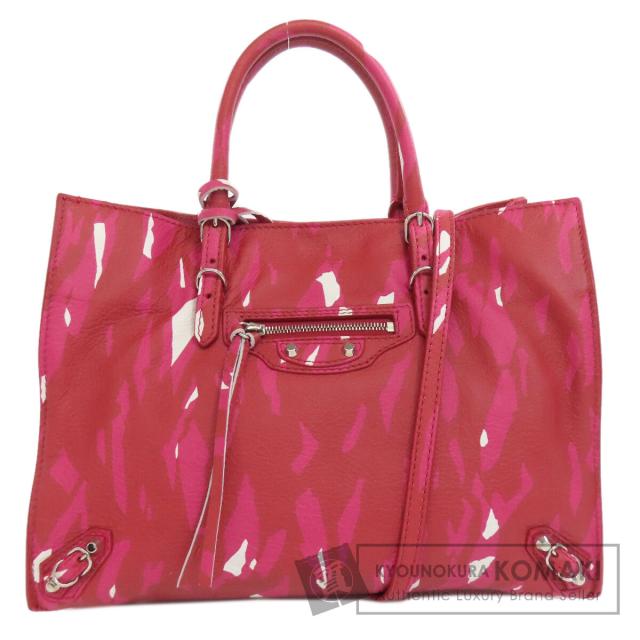 バレンシアガ BALENCIAGA 410238  ペーパーミニ 2WAY  ハンドバッグ カーフ レディース  中古