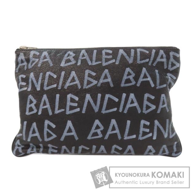 バレンシアガ BALENCIAGA 535532  キャリークリップ M  クラッチバッグ カーフ レディース  中古