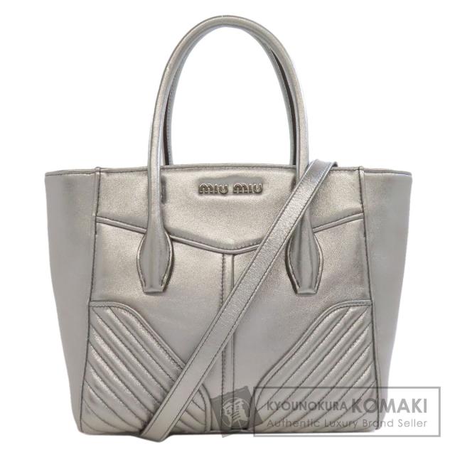 ミュウミュウ MIUMIU  2WAY  ハンドバッグ カーフ レディース  中古