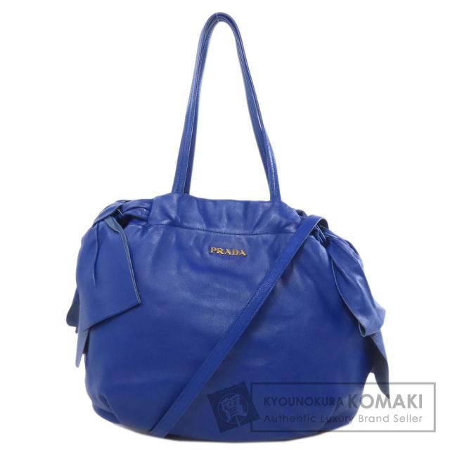 プラダ PRADA  2WAY  トートバッグ カーフ レディース  中古