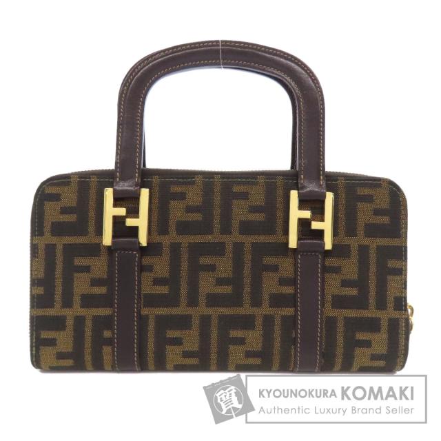 フェンディ FENDI  ズッカ柄  ハンドバッグ キャンバス レディース  中古