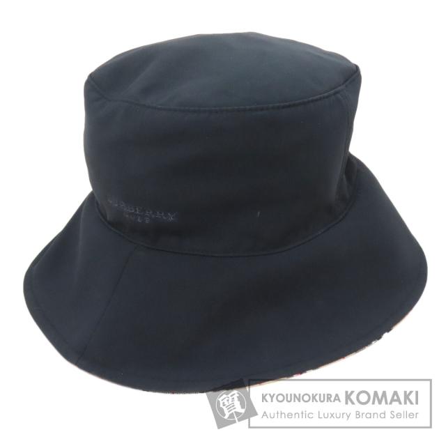 バーバリー BURBERRY  バケットハット  帽子 ポリエステル レディース  中古