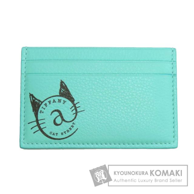 ティファニー TIFFANY&Co.  ティファニー キャットストリート  カードケース カーフ 中古