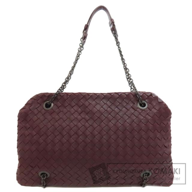 ボッテガヴェネタ BOTTEGA VENETA  イントレチャート  ハンドバッグ カーフ レディース  中古