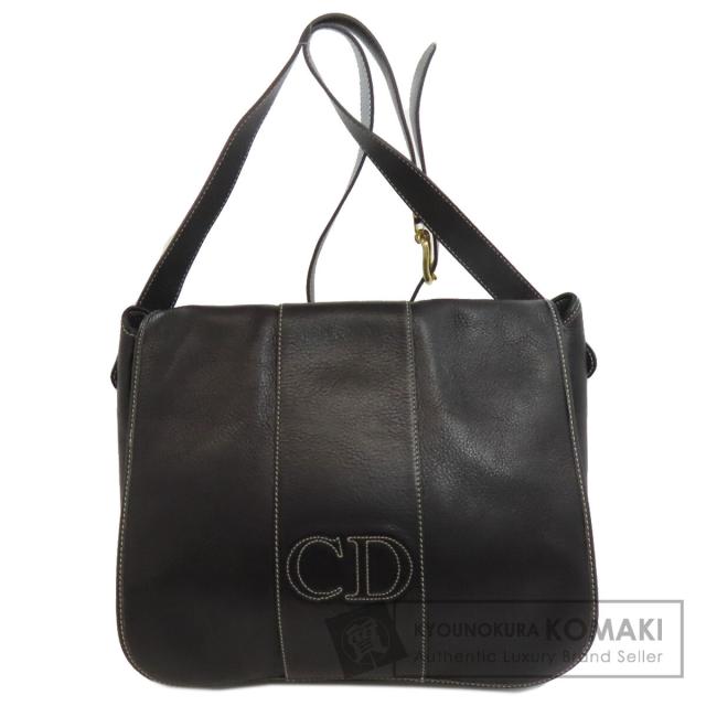 クリスチャンディオール CHRISTIAN DIOR  ロゴ  ショルダーバッグ レザー レディース  中古
