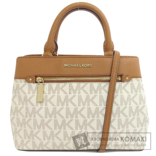 マイケルコース Michael Kors  MKシグネチャー 2WAY  ハンドバッグ PVC レディース  中古