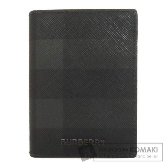 バーバリー BURBERRY  チェック柄  カードケース PVC レディース  中古