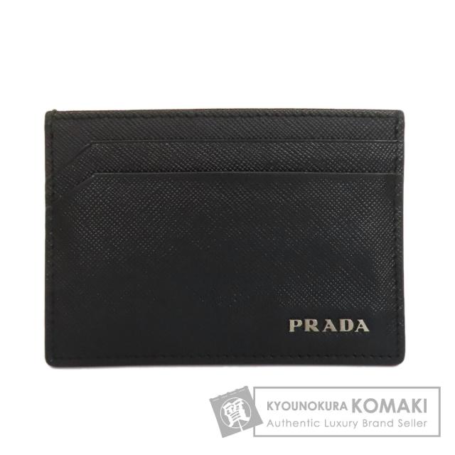 プラダ PRADA 2M1149  ロゴ  カードケース サフィアーノ レディース  中古
