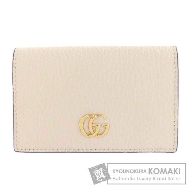 グッチ GUCCI 474748  ダブルG GG  カードケース カーフ レディース  中古