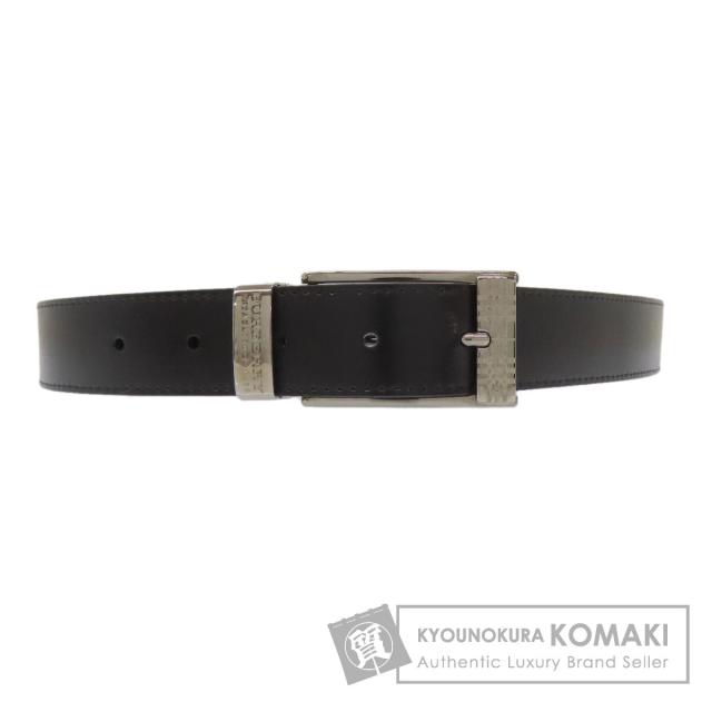 バーバリー BURBERRY  チェック柄バックル  ベルト レザー メンズ  中古