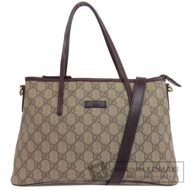 グッチ GUCCI 353440  GGスプリーム 2WAY  ハンドバッグ PVC レディース  中古