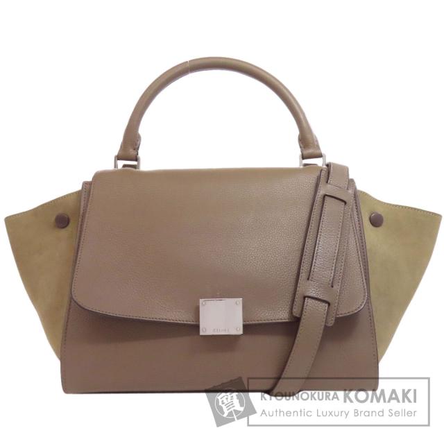 セリーヌ CELINE  トラペーズ 2WAY  ハンドバッグ レザー レディース  中古