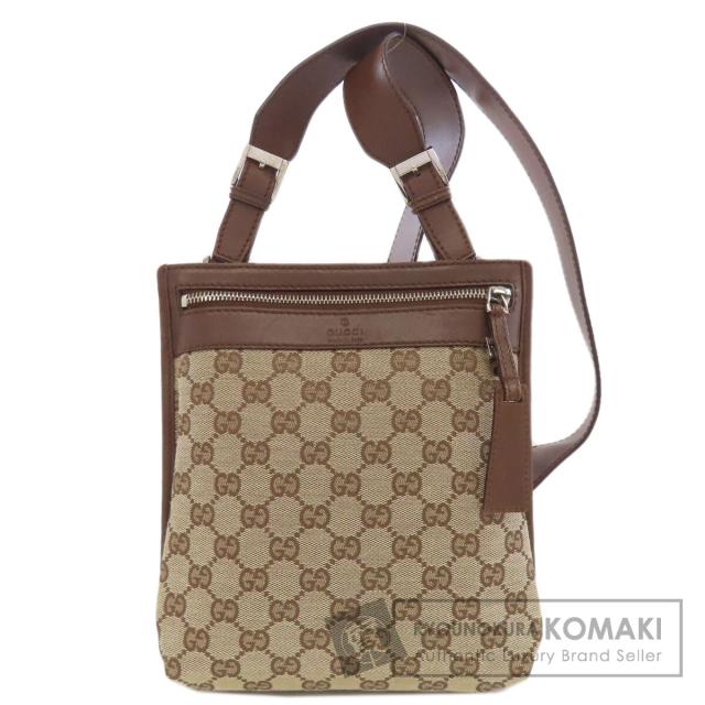 グッチ GUCCI 92562  ロングショルダー GG  ショルダーバッグ キャンバス レディース  中古