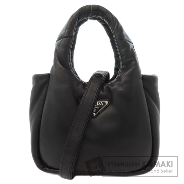 プラダ PRADA 1BA359  ロゴ金具 2WAY ナッパ  ハンドバッグ レザー レディース  中古