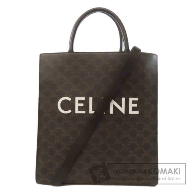 セリーヌ CELINE  バーティカルカバ トリオンフ 2WAY  トートバッグ PVC レディース  中古