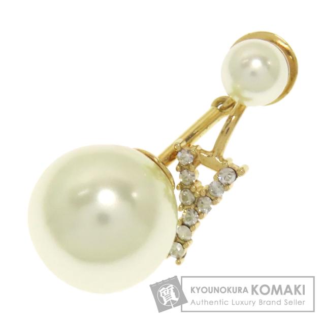 クリスチャンディオール CHRISTIAN DIOR  Yイニシャル フェイクパール  タイピン 金属製 中古