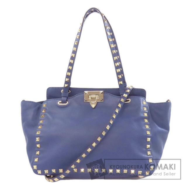 バレンティノ VALENTINO  スタッズ 2WAY  トートバッグ レザー レディース  中古