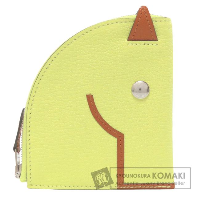 エルメス HERMES  パドックウォレット シルバー金具  ケース シェーブル レディース  中古