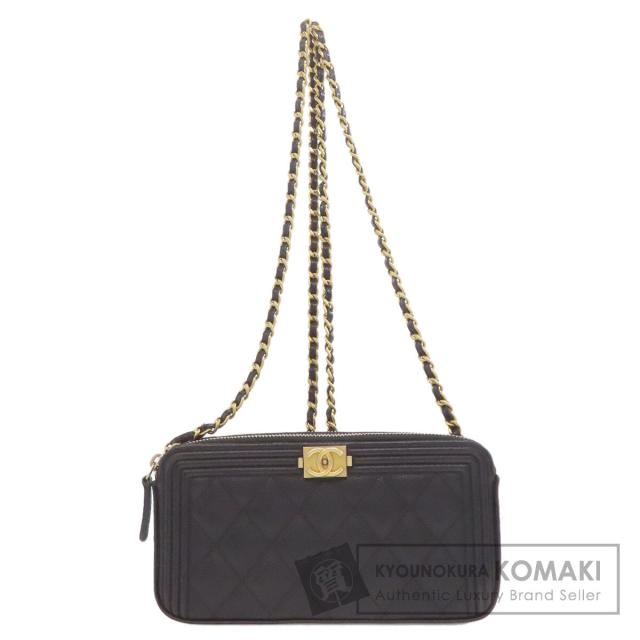 シャネル CHANEL  チェーンウォレット ボーイシャネル マトラッセ ゴールド金具  中古