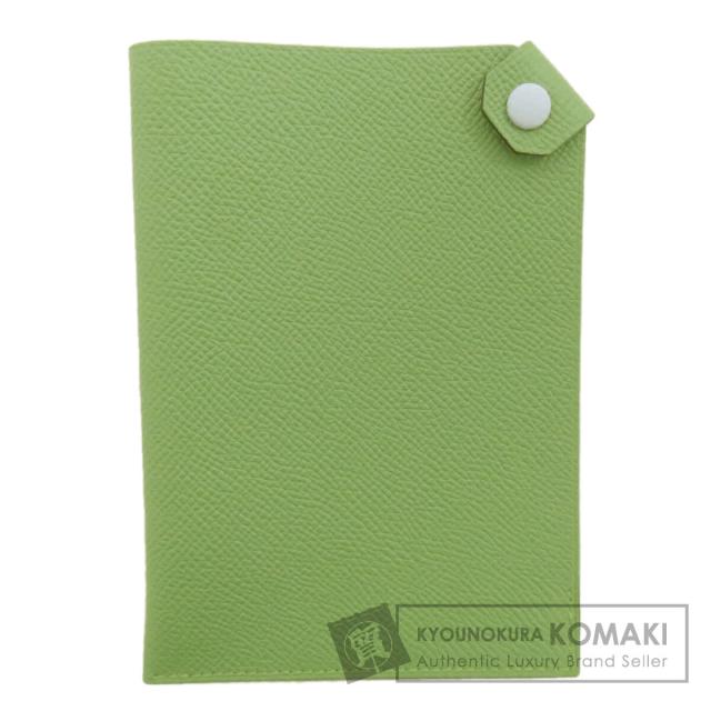 エルメス HERMES  ターマック PM パスポートケース ヴェールクリケット シルバー金具  中古