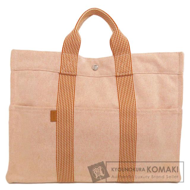 エルメス HERMES  ニューフールトゥMM  ハンドバッグ キャンバス レディース  中古