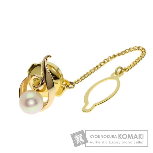 タサキ TASAKI  パール 真珠 タイタック  タイピン K14イエローゴールド メンズ  中古