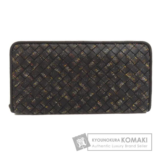 ボッテガヴェネタ BOTTEGA VENETA  イントレチャート ラウンドファスナー  中古