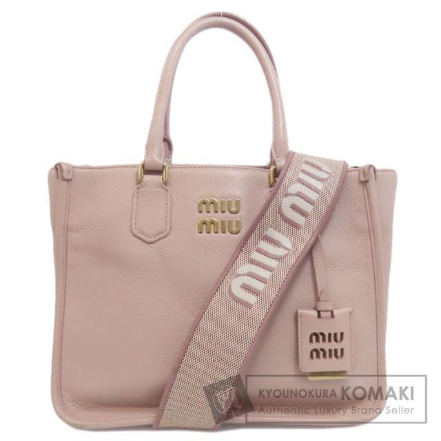 ミュウミュウ MIUMIU  2WAY  ハンドバッグ カーフ レディース  中古