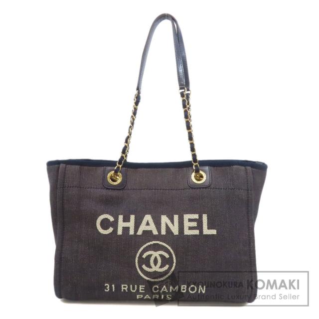 シャネル CHANEL  ドーヴィル ゴールド金具  トートバッグ デニム レディース  中古