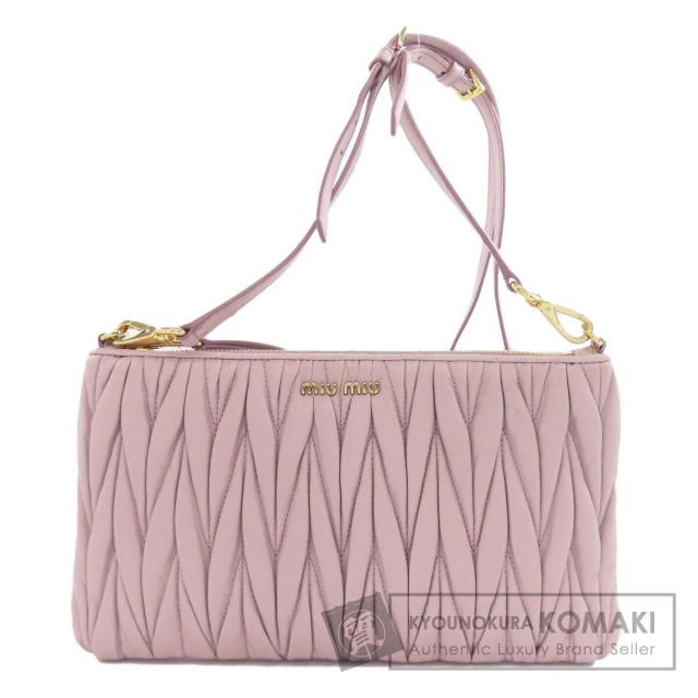 ミュウミュウ MIUMIU  マテラッセ  ショルダーバッグ カーフ レディース  中古