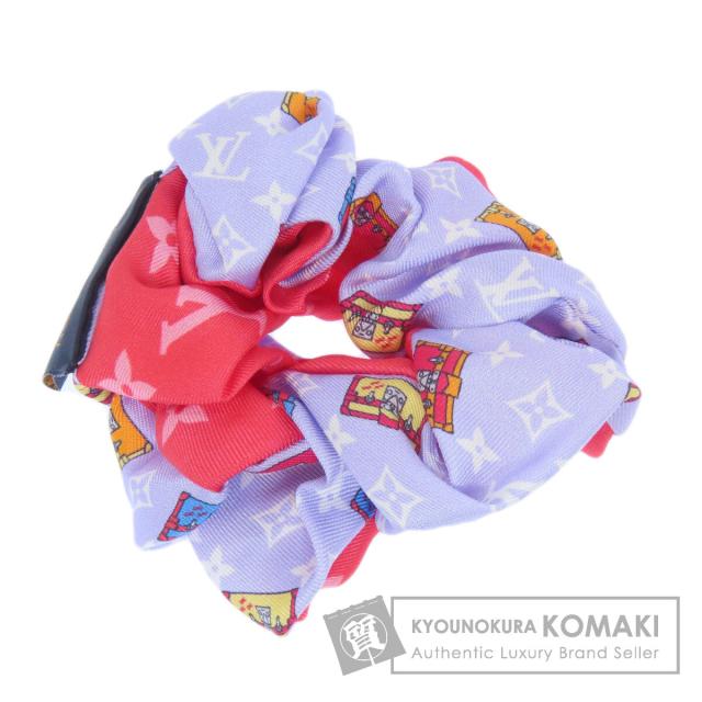 ルイヴィトン LOUIS VUITTON M77692  シュシュ  ヘアアクセサリー シルク レディース  中古