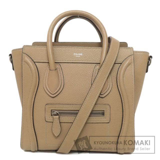 セリーヌ CELINE  ラゲージナノ 2WAY  ハンドバッグ カーフ レディース  中古