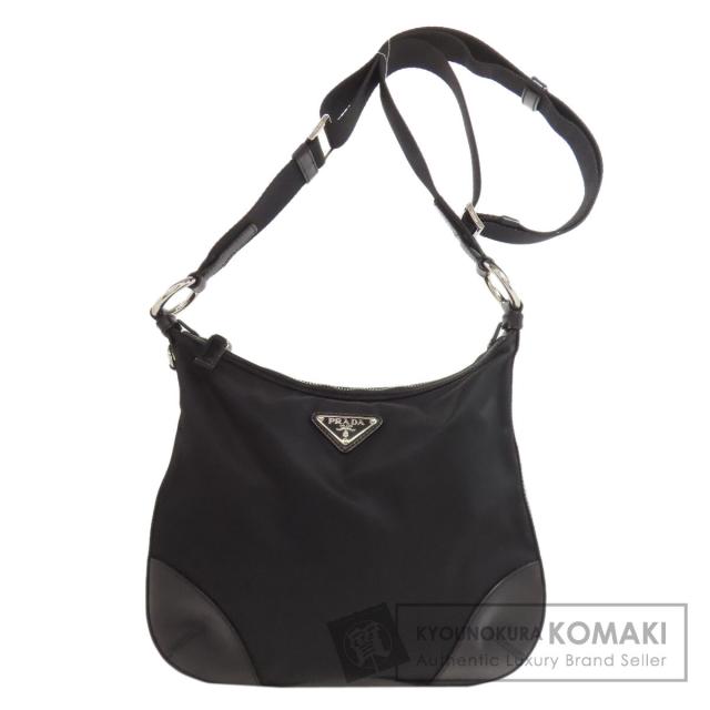 プラダ PRADA  ロゴ金具  ショルダーバッグ ナイロン素材 レディース  中古