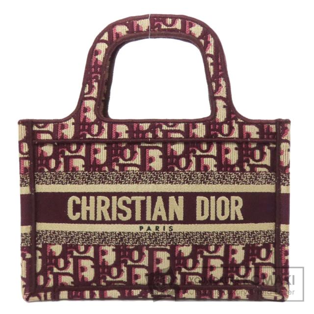 クリスチャンディオール CHRISTIAN DIOR  ブックトートミニ  ハンドバッグ キャンバス 中古