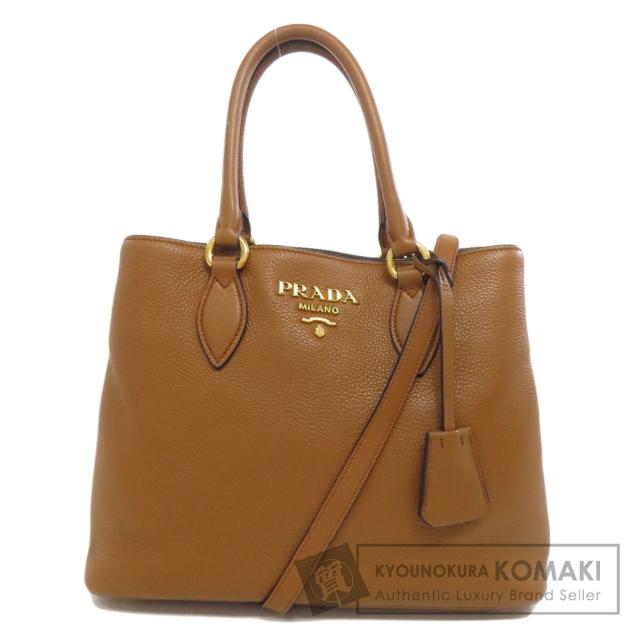 プラダ PRADA  2WAY  トートバッグ カーフ レディース  中古