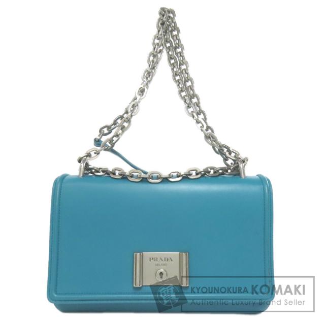 プラダ PRADA  チェーンショルダー  ショルダーバッグ レザー レディース  中古