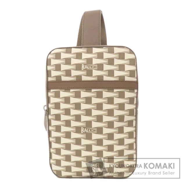 バリー BALLY  総柄  ボディバッグ PVC レディース  中古