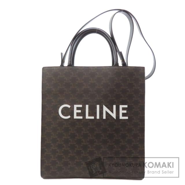 セリーヌ CELINE  バーティカルカバ トリオンフ 2WAY  ハンドバッグ PVC レディース  中古
