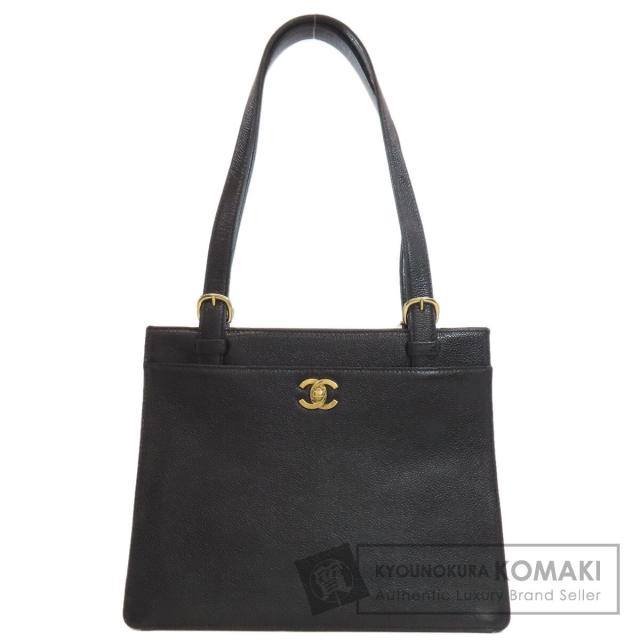シャネル CHANEL  ココマーク ゴールド金具  トートバッグ グレインド カーフスキン 中古